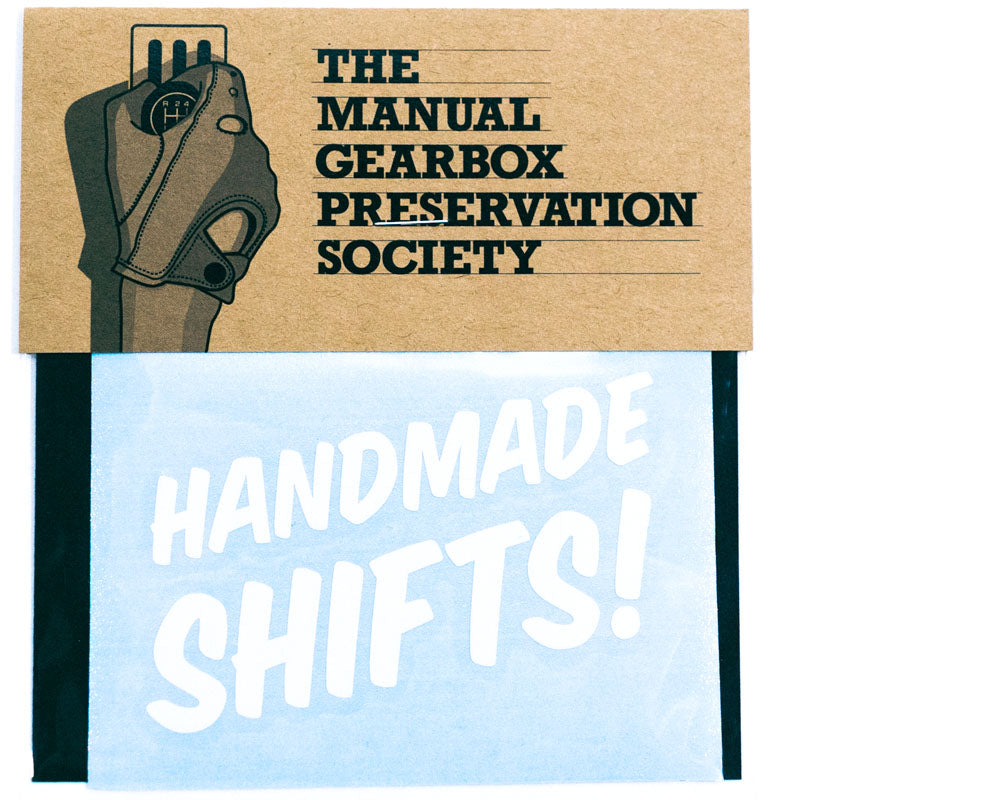 Handmade Shifts! Vinyl Decal – The Curb Shop