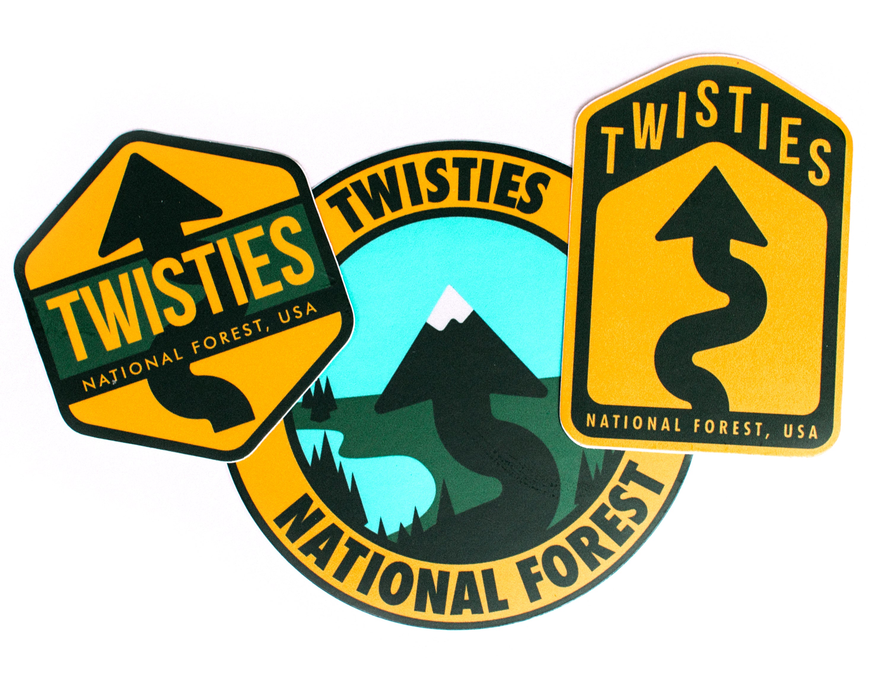 TWISTIES NATIONAL FOREST Decal Pack – The Curb Shop